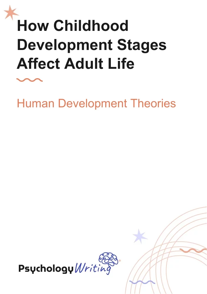 Infant To Adulthood Stages